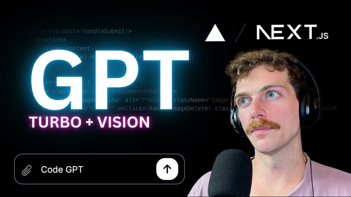 Gpt 4 Vision And Nextjs Tutorial Create Your Own Ai Coding Bot